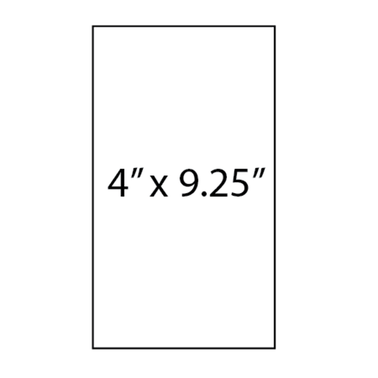 About the Print. 4 x 9.25 Menus