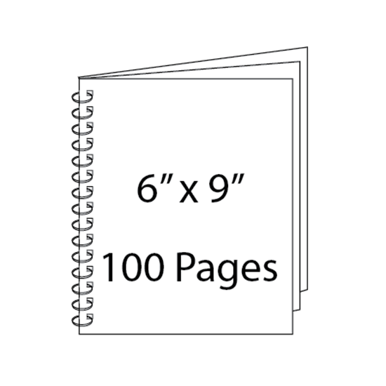 About the Print. 6 x 9 - 100 Page Wire-O Guest Book