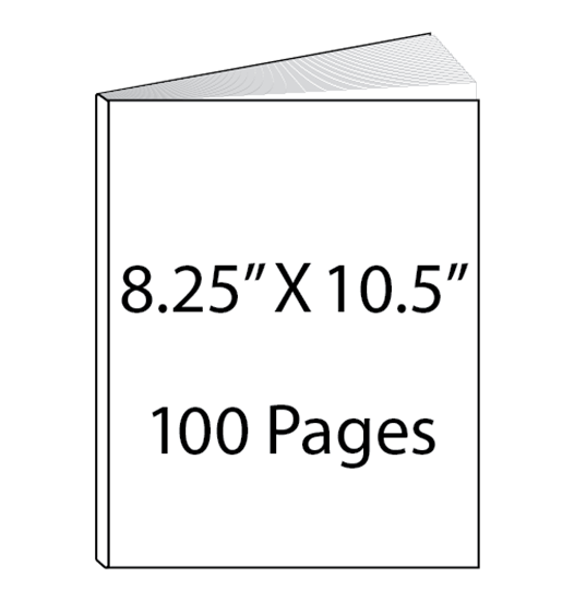 About the Print. 8.25 x 10.5 - 100 Page Hardcover Guest Book